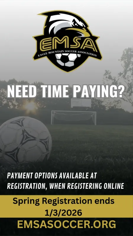 Payment Plans Spring 2026 | Eagle Mountain Soccer Association